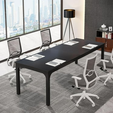 6FT Conference Table, Boat Shaped Meeting Table Grey - Walmart.com