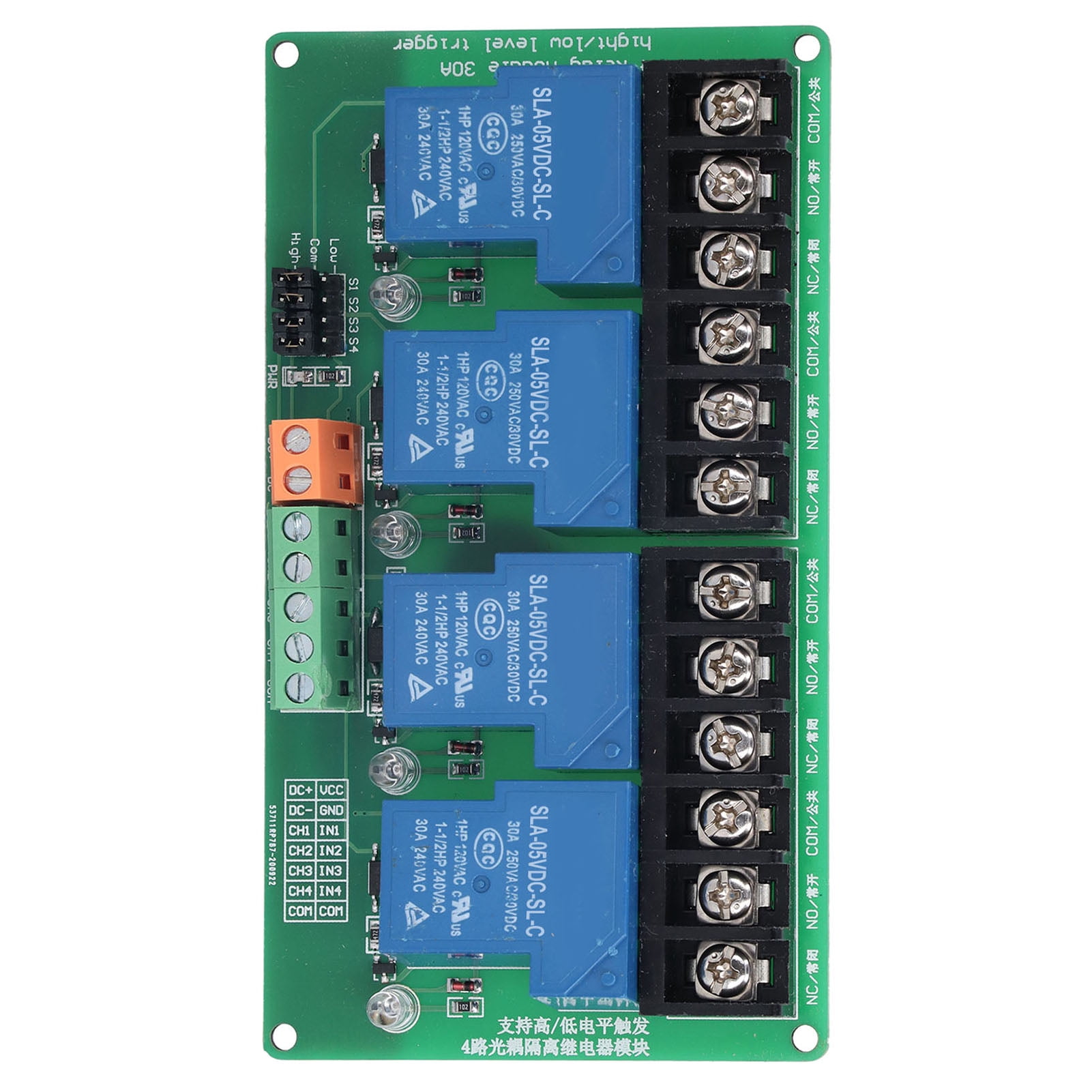 Módulo De Control Automático PLC, Módulo De Relé De 4 Canales Laminado ...