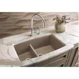 Blanco PERFORMA Medium 1-3/4 with Low Divide SILGRANIT Sink Truffle ...