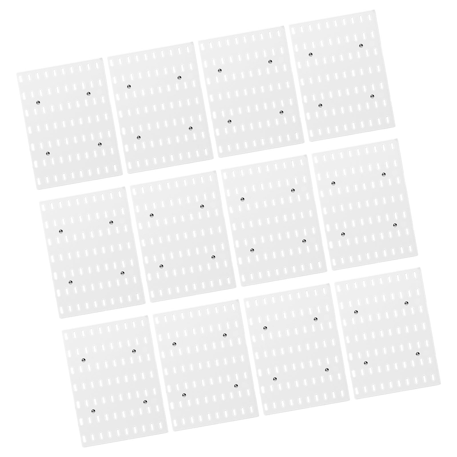 12 paneles de pared perforados, fácil instalación, utilidad, panel de ...