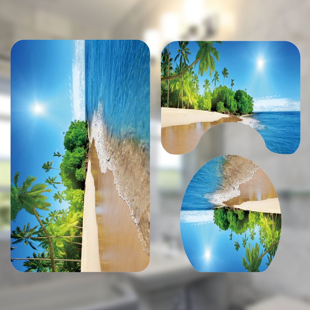 Click here for Pixnor Three Pieces Bathroom Pedestal Mat Toilet R... prices