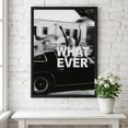 Affixzi Whatever Ride Black White Minimalist Travel Wall Art, Modern ...