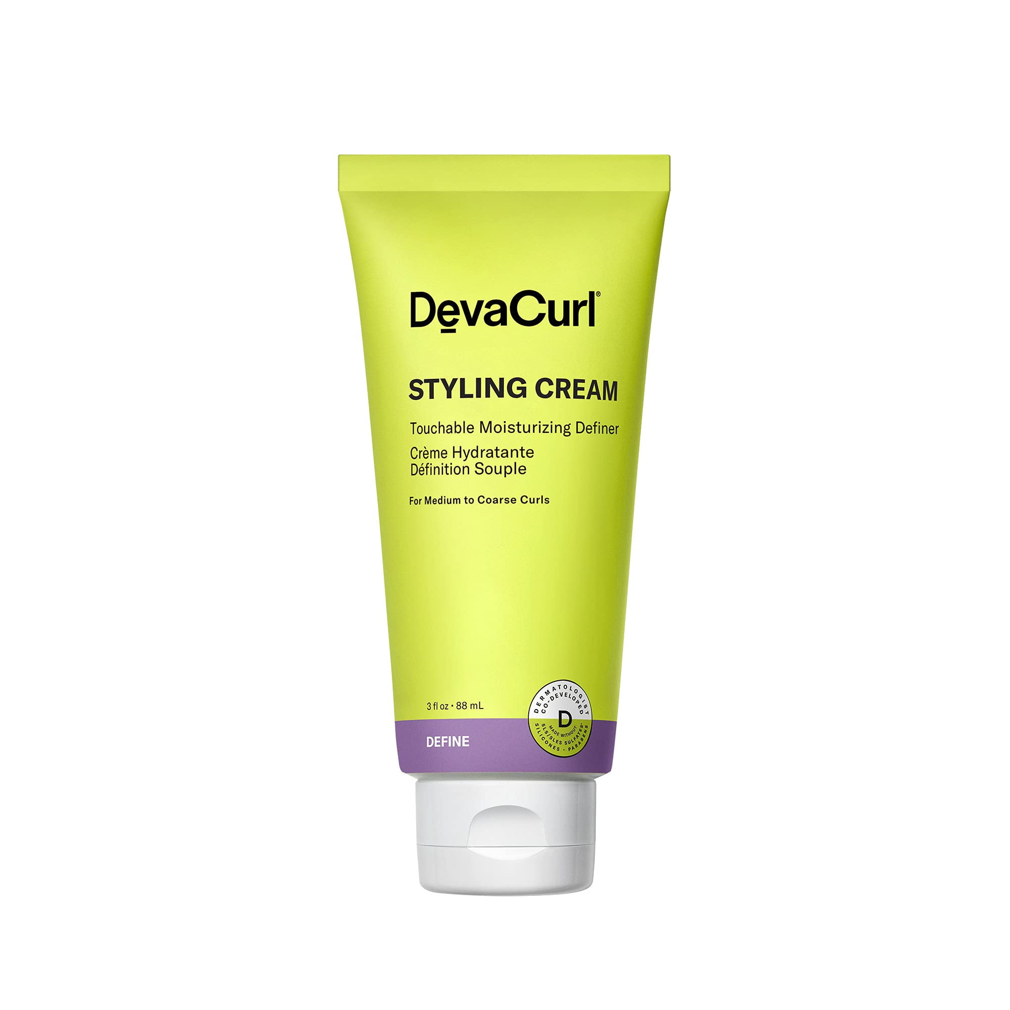 Devacurl Styling Cream Touchable Moisturizing Definer 3 Fl Oz 3 Fl