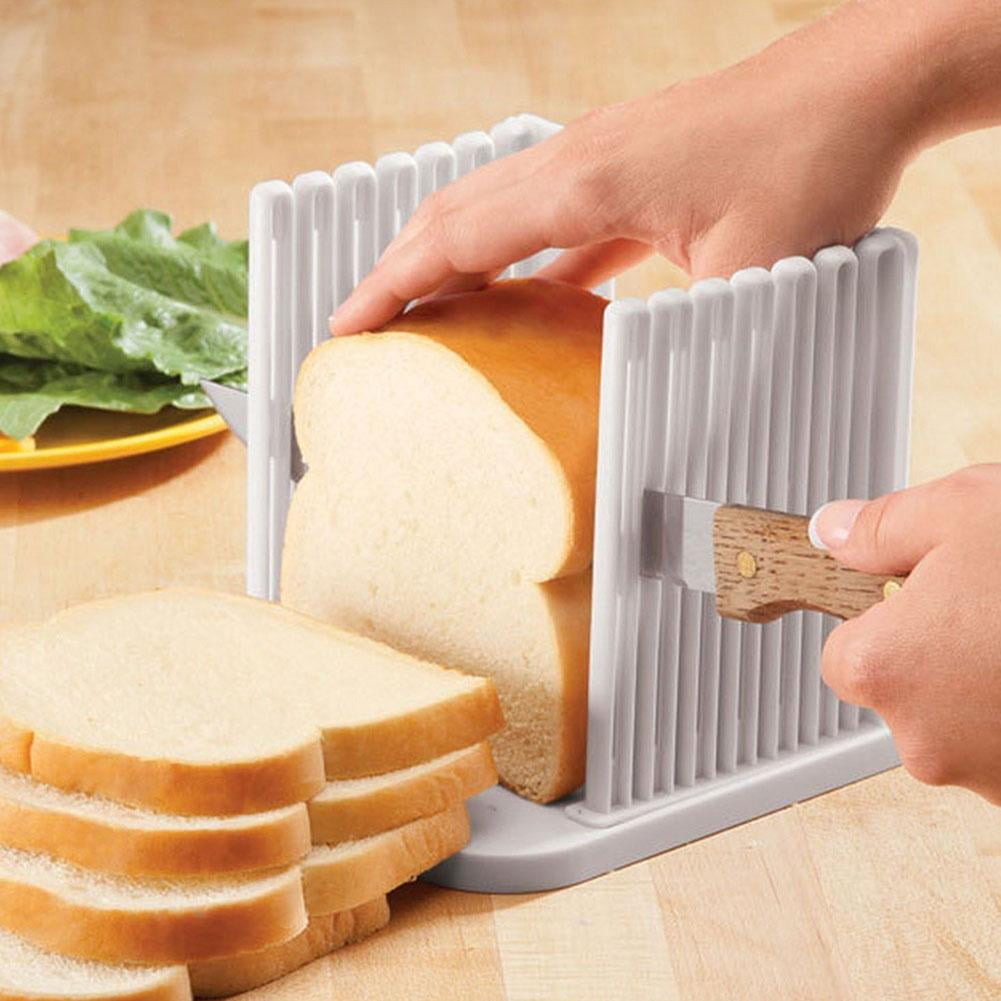 EOTVIA Foldable Bread Loaf Cutter Mold Baking Tools for Slicing Bread ...