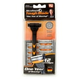 As Seen on TV! MicroTouch Tough Blade Triple Blade Razor with 12 Refill ...