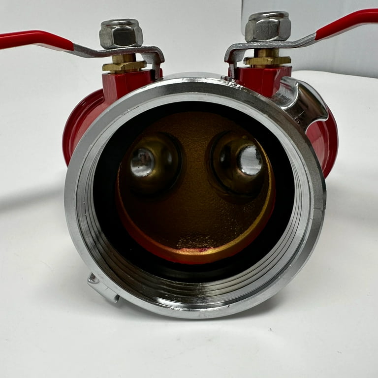 Fire Hydrant/Hose Splitter Valve, Brass-Gated WYE, 57% OFF