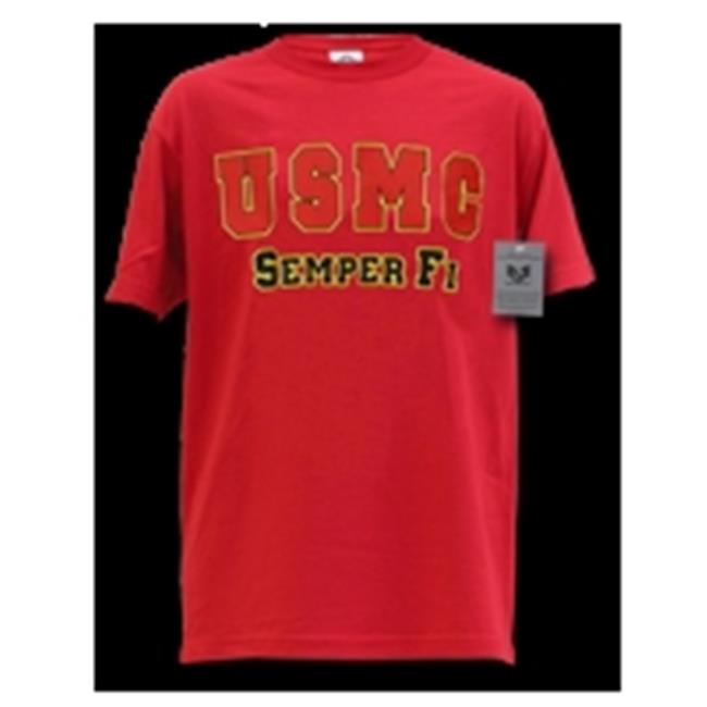 S25-USM-RED-04 Classic Military T-Shirt, USMC, Red, Extra Large ...