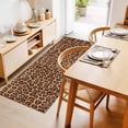 Abstract Leopard Texture Rectangle Rug 2'x6' Wild Animal Print Pattern ...