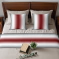 Bed Runner for Cal King Size Bed, Red Grey White 3 Pcs Bedding Runner ...