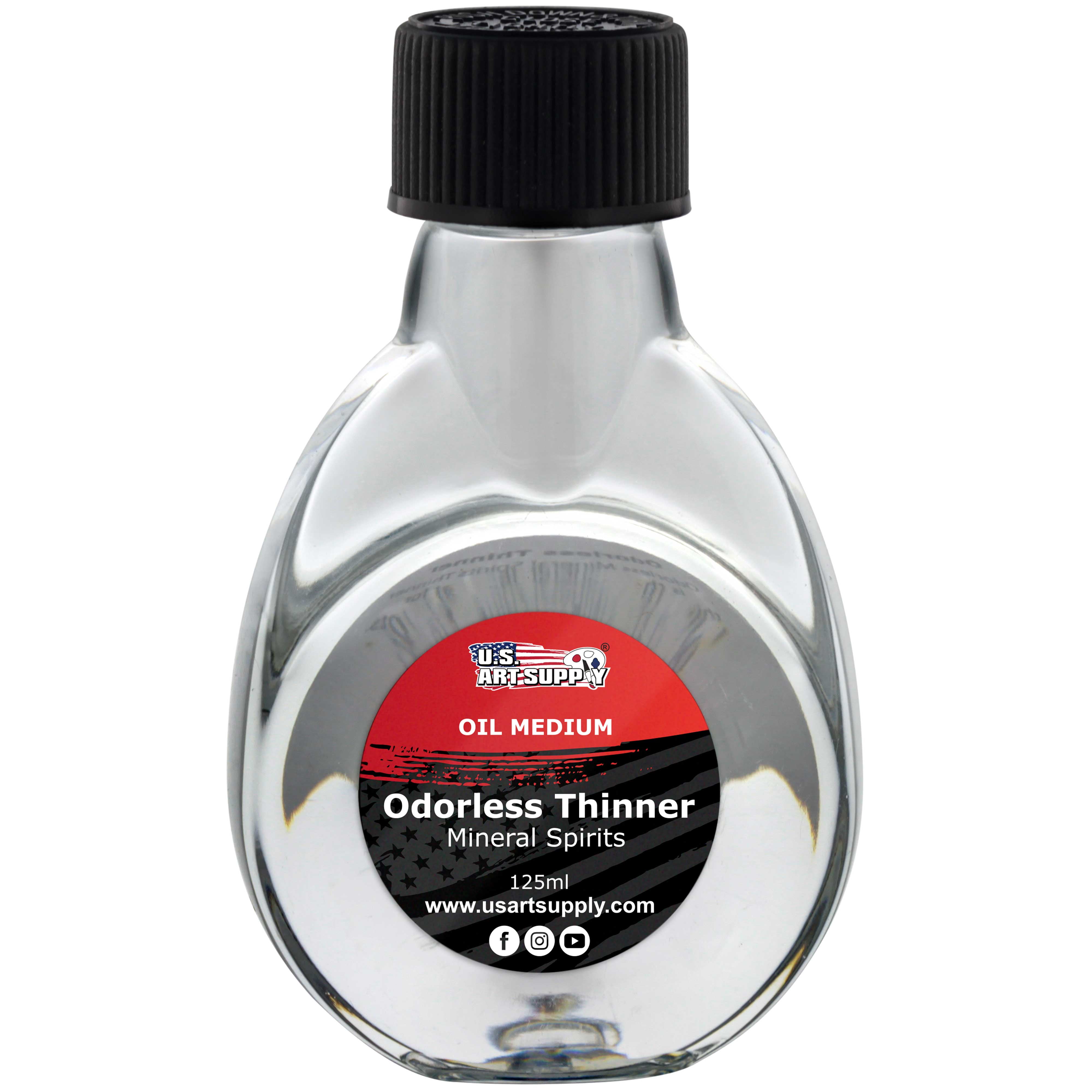 U.S. Art Supply Odorless Mineral Spirits Thinner, 125ml - Walmart.com