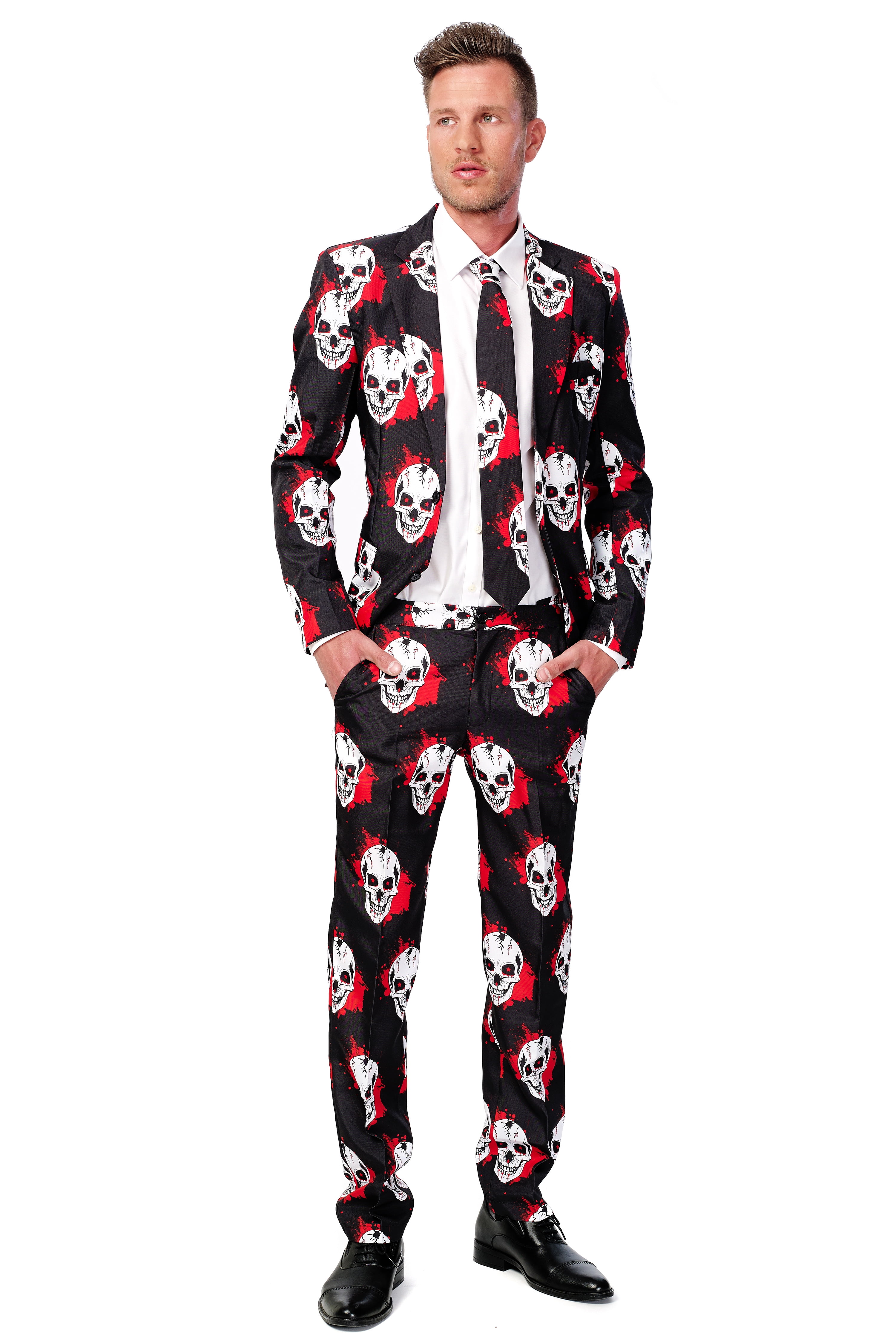 Suitmeister Men's Skulls Halloween Suit - Walmart.com