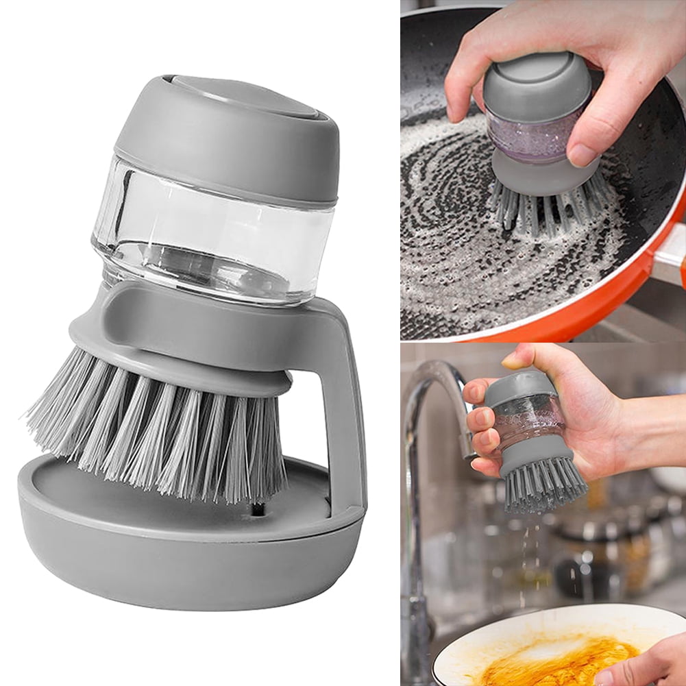 Fregadero Cepillo para Fregar Estropajo Limpieza Con Dispensador Jabón ...