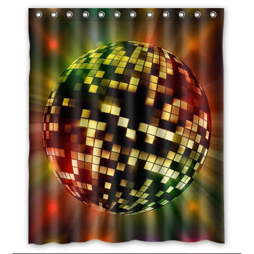 MOHome disco ball Shower Curtain Waterproof Polyester Fabric Shower ...