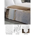Beige Brown Blue Queen Size Flat Sheet, Wrinkleproof & Fadeproof ...