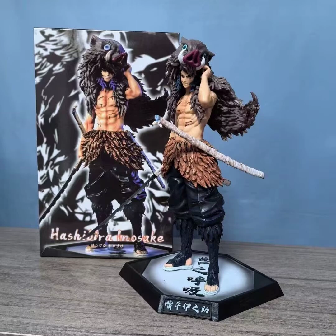 Demon Slayer Kimetsu No Yaiba Anime Figurine Models Of Inosuke Gyutaro ...