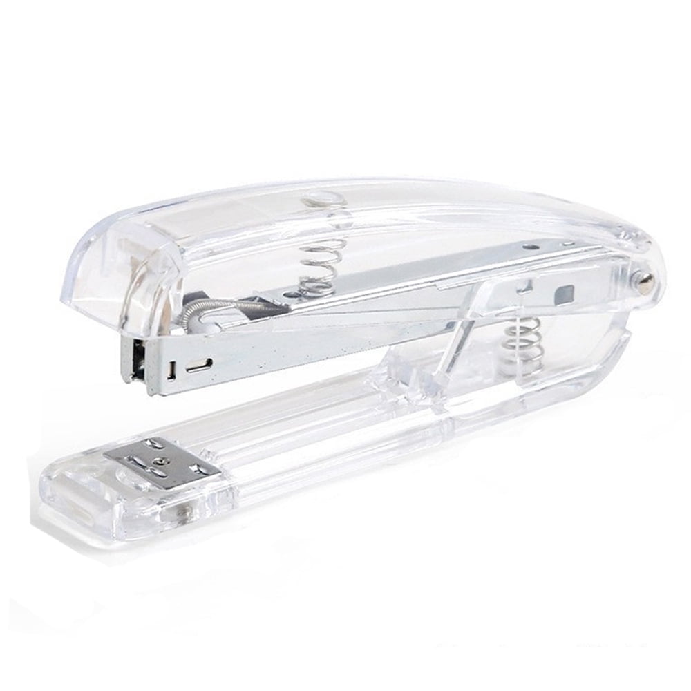 SUTENG Clear Acrylic Stapler, Spring Powered Stationery, Desk Supplies ...