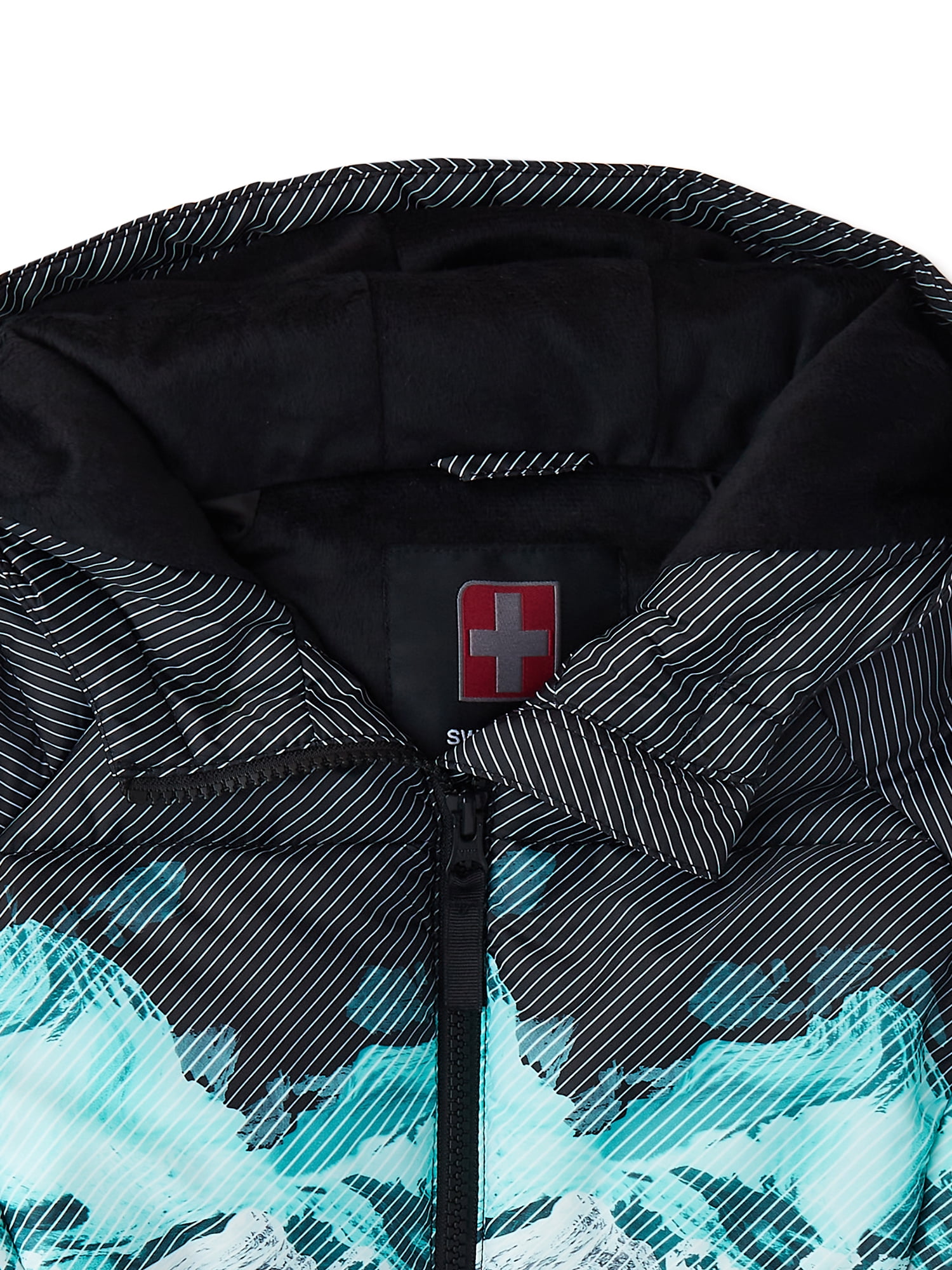 Buy Swiss Tech Girls Winter Puffer Jacket with Hood, Sizes 4-18 & Plus ...