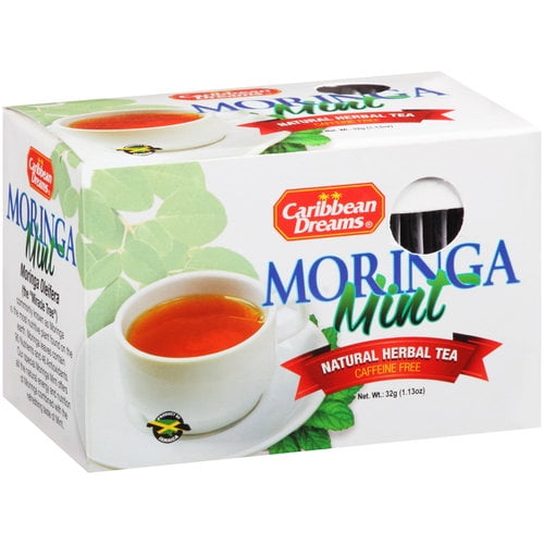 Caribbean Dreams Moringa Mint Natural Herbal Tea, 1.13 oz - Walmart.com