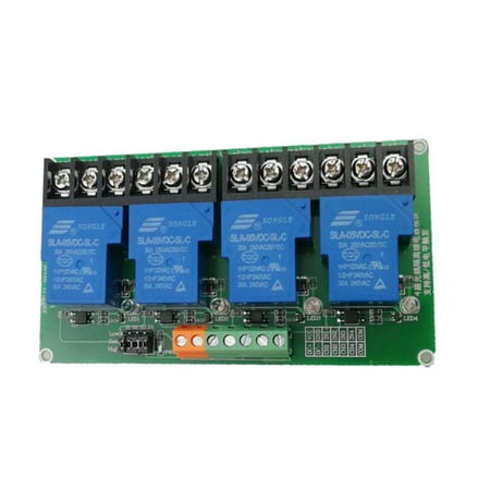 12V 4-Channel Relay Module With optocoupler For PIC AVR DSP ARM ...