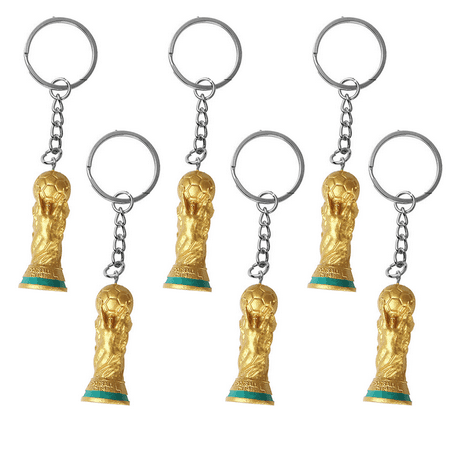 Dinohhi 6PCS 2022 FIFA World Cup 3D Trophy Keychain (Resin), Own a ...