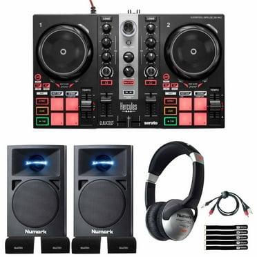 Mixtrack Pro FX 2-Deck DJ Controller Starter Pack w Speakers ...