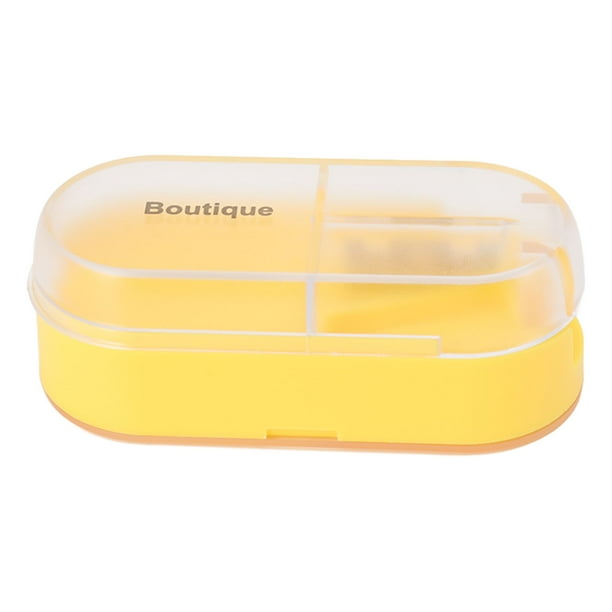 Pill Cutter Splitter Portable Pocket Medicine Storage Compartment Box ...