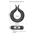 Vibrating Cock Rings Dual Penis Rings Rabbit Ear, Silicone Cock Ring ...