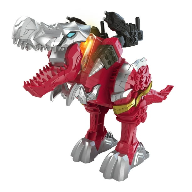 Power Rangers Battle Attackers Dino Fury T-Rex Champion Zord Electronic ...