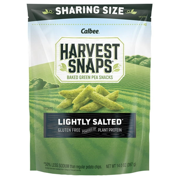 Harvest Snaps Lightly Salted Green Pea Crisps, 14 oz. - Walmart.com