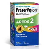 PreserVision AREDS 2 + Multivitamin, 2-in-1 Eye Vitamin, Contains ...