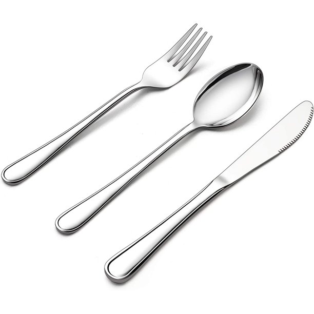 Walchoice 9-Piece Kids Silverware Set, Stainless Steel Toddler Flatware ...