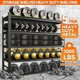 Adjustable 5-Tier Garage Shelving, Heavy Duty Steel Storage Shelves ...