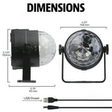 BrightSide Multicolor LED Disco Party Projector, Rotating Light Show ...