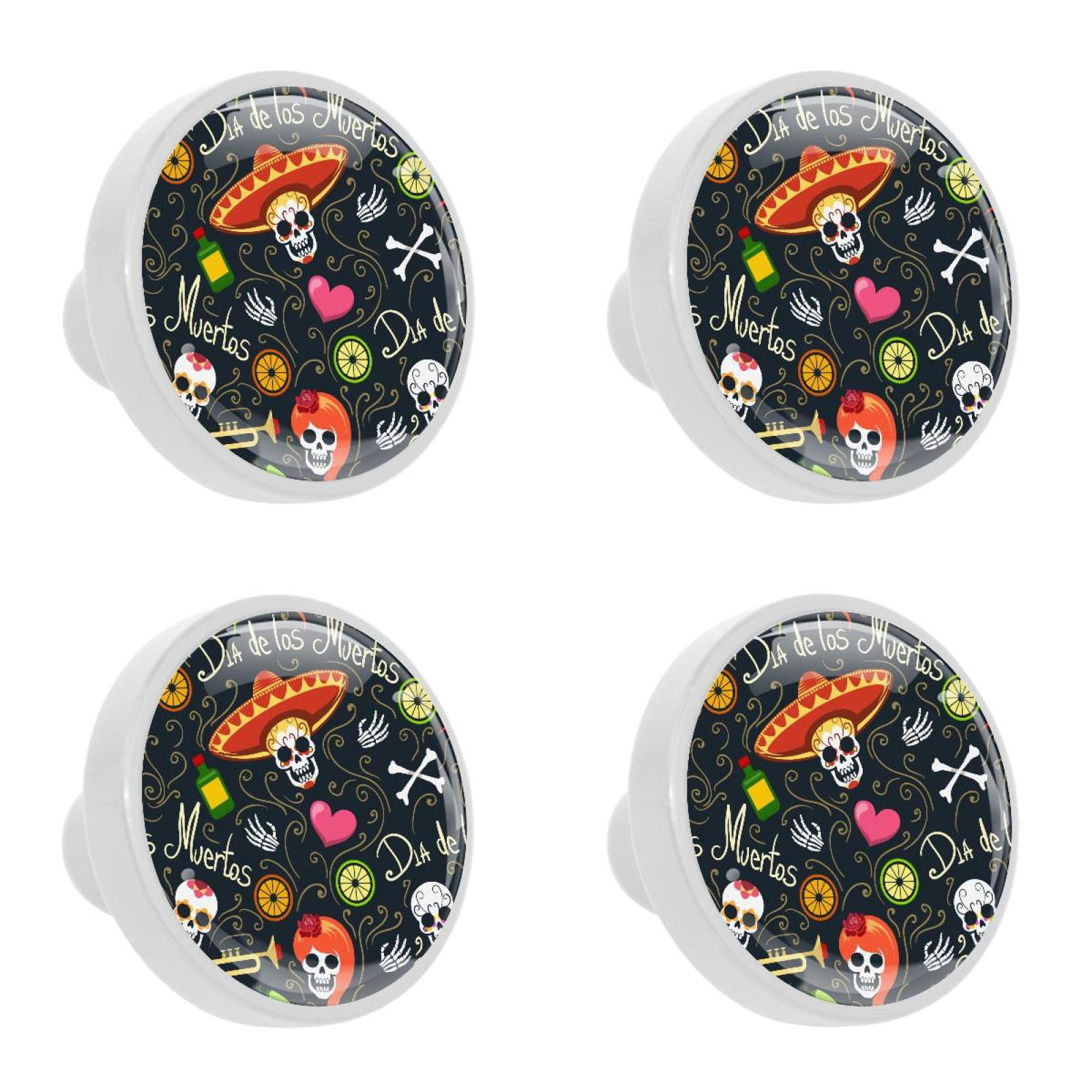 4 Pcs Skull Knobs for Kitchen Cabinet Cupboard Dresser Bookcase Drawer ...