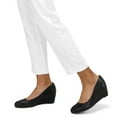 Pennysue Women's Wedge Pumps Black Closed Toe Shoes 2 Inch 7M - Walmart.com