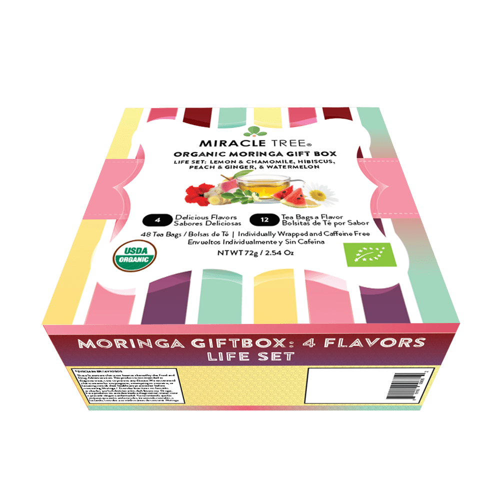 Miracle Tree - Gift Box with Organic Moringa Superfood Tea, 48 ...