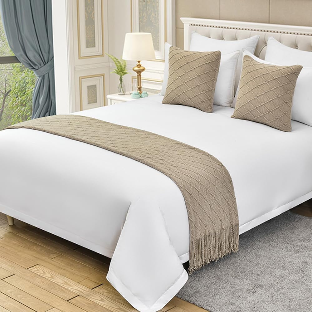 Click here for Unbranded Solid Color Bed Runners For King Size Be... prices