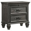 Coaster 200972-CO 2 Drawer Nightstand, Burnished Oak - Walmart.com