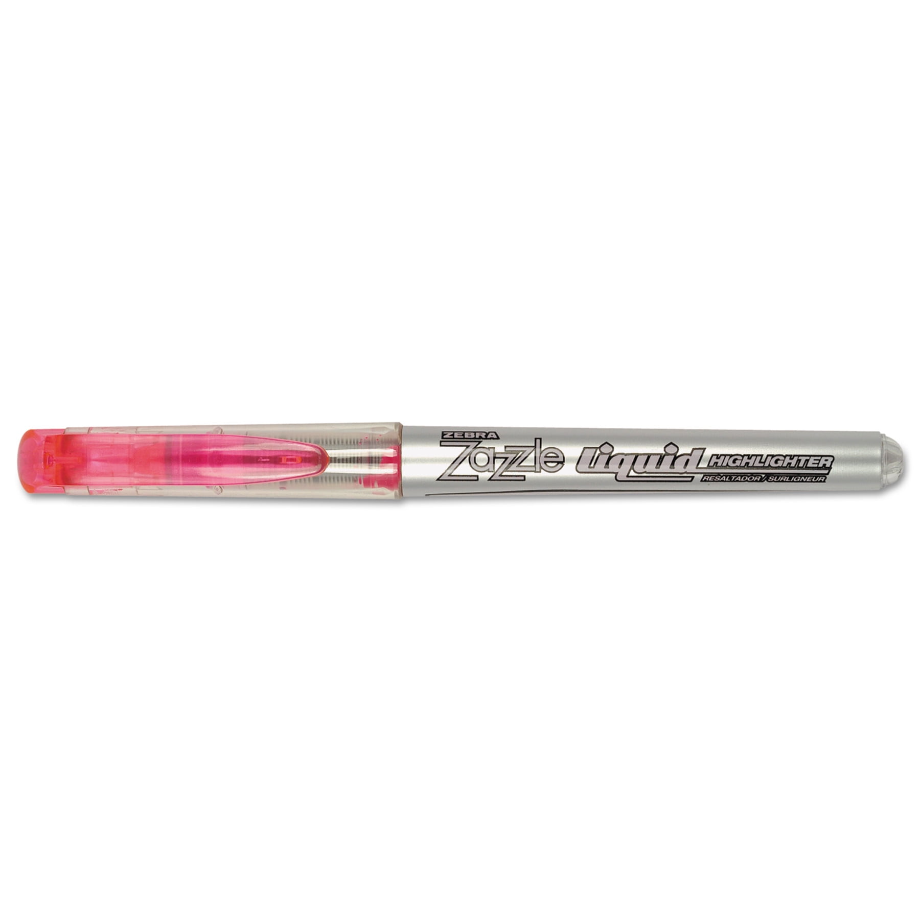 Zebra Zazzle Liquid Ink Highlighter, Chisel Tip, Pink, Dozen -ZEB77070 ...