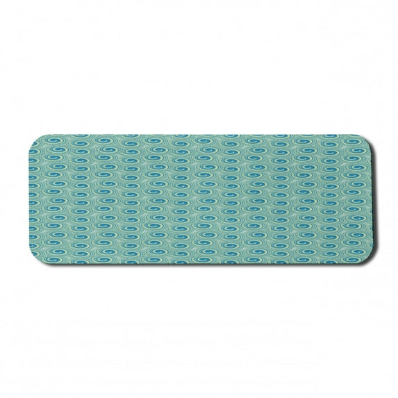 Abstract Computer Mouse Pad, Continuous Swirls Circle Elements Retro ...