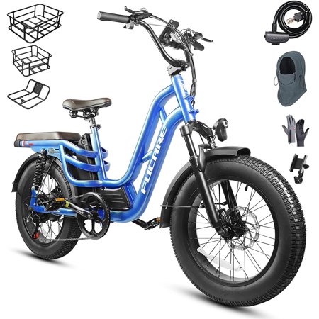 HONE Electric Bike 750W Cruiser Bicycle with 32Mph 48V15Ah Removable ...