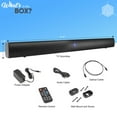 Pyle Wave Base Sound bar with Bluetooth for TV Tabletop Digital Audio ...