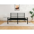 Lusimo King Bed Frame with Square Frame Headboard and Footboard 14 Inch ...