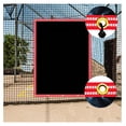 Baseball Batting Cage Backstop - 6x8FT Heavy Duty PVC Vinyl Backdrop ...