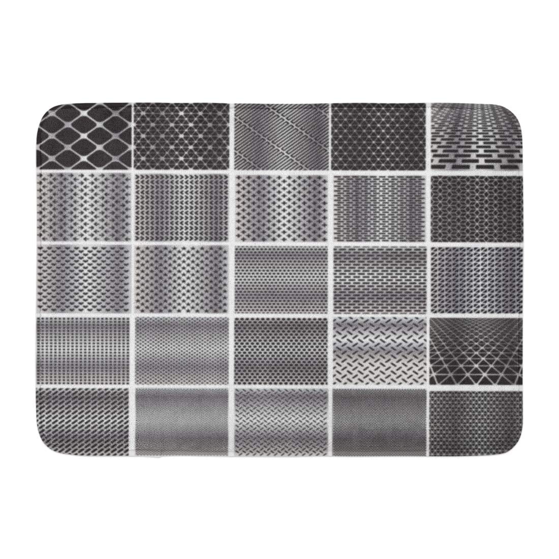 GODPOK Green Mesh Red Steel Metal Grids Silver Industry Blue Hole Rug ...