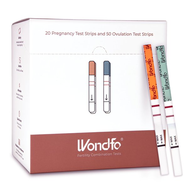 Wondfo 50 Ovulation and 20 Pregnancy Test Strips Kit - Highly Sensitive ...