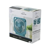 Mainstays 9-inch Box Indoor Personal Fan with 3 Speeds and Compact ...
