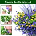 Artificial Plants Outdoor, 20PCS Artificial Flowers, UV Resistant Fake ...