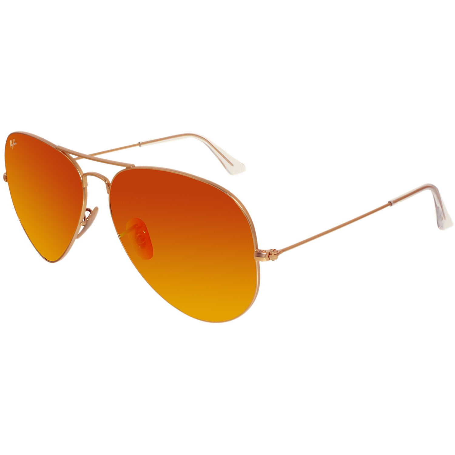 Ray-Ban Men's Mirrored Aviator RB3025-112/69-62 Red Aviator Sunglasses ...