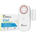 3-in-1 Alarm - Door Left Open Alarm with Delay, 0/5/10/30/60 Seconds, 2 ...